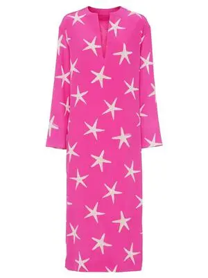 Valentino Garavani Printed Silk Kaftan - Pink