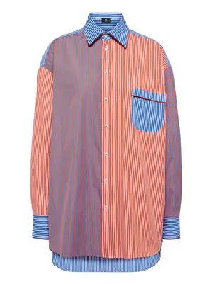 Etro Striped Cotton Shirt - Multicoloured