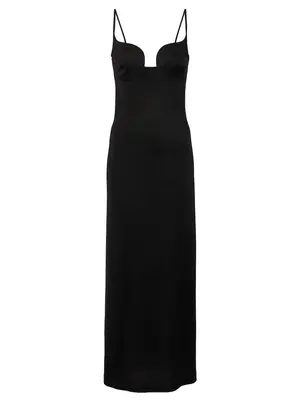 Galvan Nouveau Bustier Maxi Dress - Black