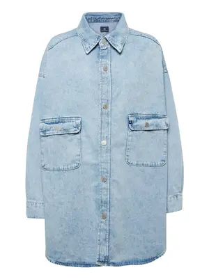 Ag Oversized Denim Jacket - Blue