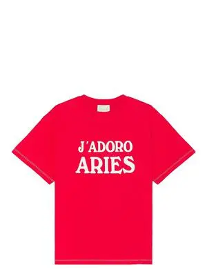 Aries J'adoro Tee - Red
