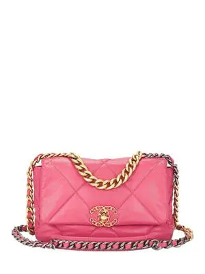 Chanel Lambskin 19 Flap Bag - Pink