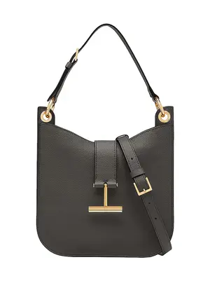 TOM FORD Small Tara Shoulder Bag Graphite
