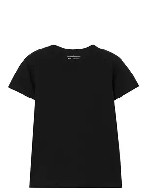 Another Tomorrow Stretch Organic Cotton And Lyocell-blend Jersey T-shirt - Black