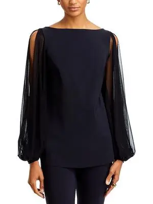 Chiara Boni La Petite Robe Shanti Illusion Top - Black