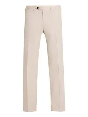 Kiton Wool Twill Trousers Tan