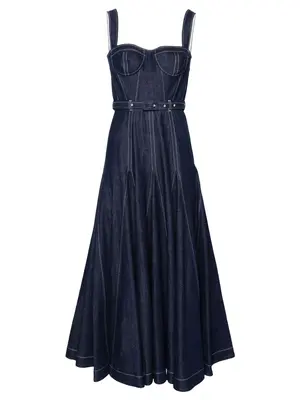 HUISHAN ZHANG Huishan Zhang Huang Midi Denim Dress