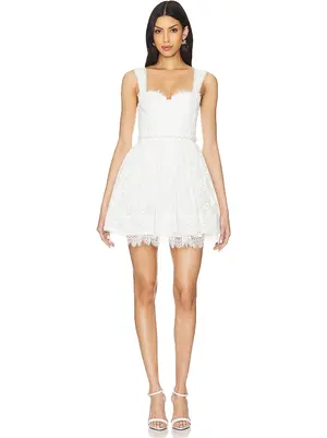 Alice + Olivia Hope Mini Dress - Off White