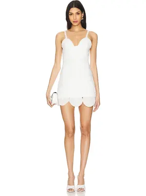 SIMONMILLER Beep Beep Mini Dress - Pearl