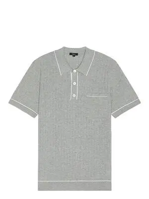 Rails Hardy Polo Shirt In Grey - Grey Melange