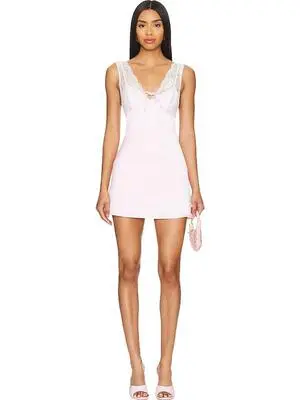 MORE TO COME Ruth Mini Dress - Blush Pink