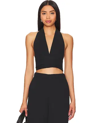 L*Space Santos Halter Top - Black