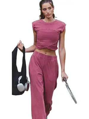 Free People FP Movement Hot Shot Crossover Set Brick