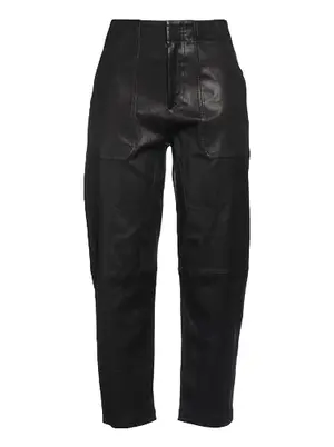 Rag & Bone Straight-leg Lambskin Pants - Black