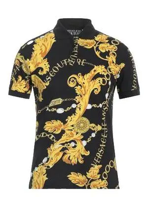 Versace Polo Shirt Size Cotton - Black