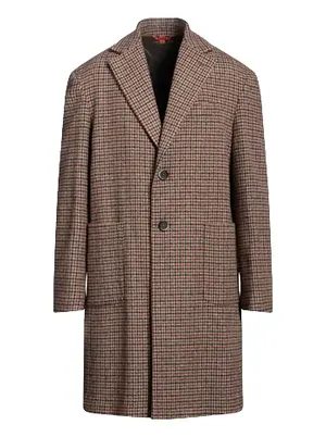 Barena Venezia Single-breasted Houndstooth Coat - Beige