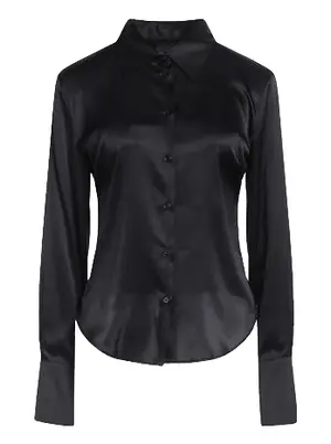 Pinko PINKO Satin Button Down Shirt Black