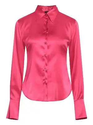 Pinko Satin Button Down Shirt - Pink