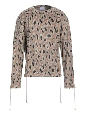 BLUEMARBLE Leopard Print Sweater - Beige