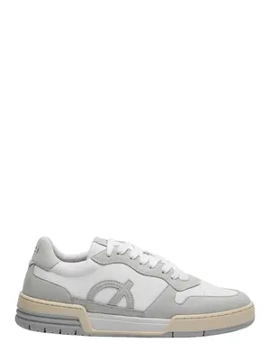 LØCI Atom Panelled Faux Leather Sneakers - White