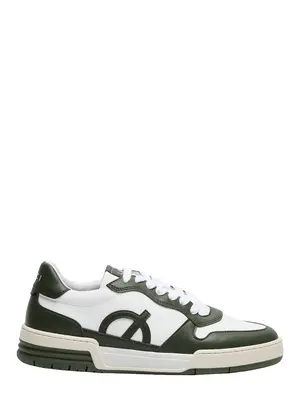 LØCI Atom Panel Faux Leather Sneakers - White