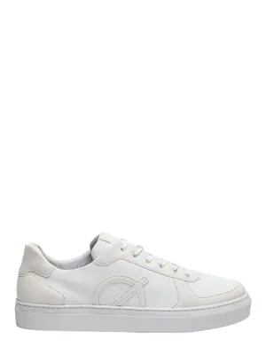 LØCI Classic Panelled Faux Leather Sneakers - White