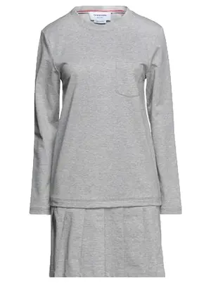 Thom Browne Mini Cotton T-shirt Dress - Grey
