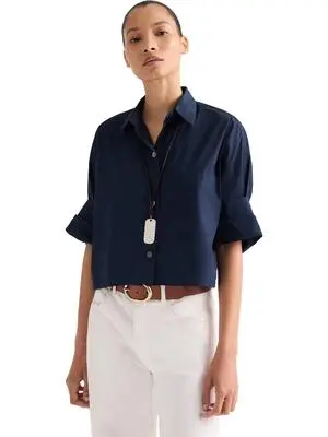 TWP Next Ex Cotton Shirt Midnight