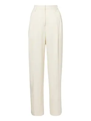 TOTEME High-rise Straight Leg Pants - White