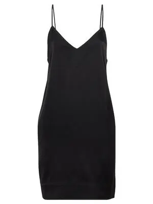 TOTEME Satin Slip Dress - Black