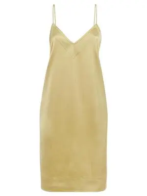 TOTEME Satin Slip Dress - Green