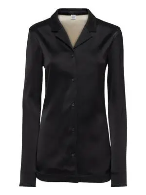 TOTEME Satin Shirt - Black