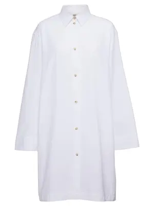 TOTEME Oversized Shirt Dress - White