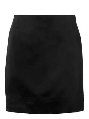 TOTEME Satin Mini Skirt - Black