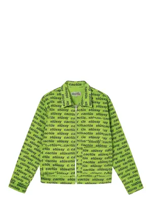 StÜssy X Cactus Plant Flea Market Zip Work Jacket - Green