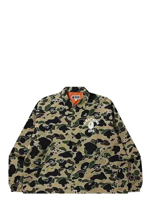 A BATHING APE Sta Camo Relaxed Coach Jacket - Yellow