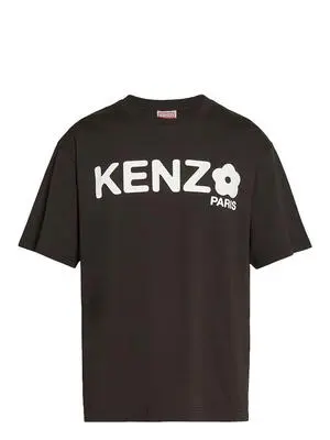 Kenzo Boke 2.0 Logo Cotton Oversized T-shirt - Black