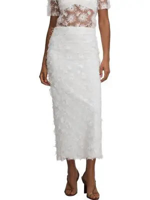 Anna Quan Carmela Midi Skirt - White