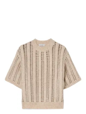 BRUNELLO CUCINELLI Brunello Cucinelli Sequin-Embellished Knit Sweater