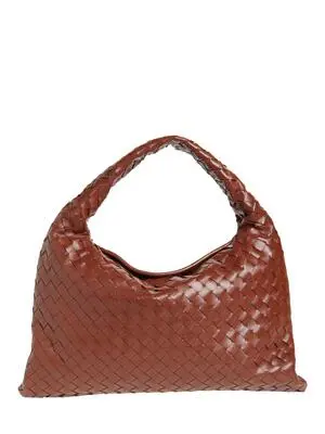 BOTTEGA VENETA Bottega Veneta Small Hop Intrecciato Leather Hobo Bag