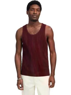 Madewell Textured Tank Top - Deep Plum