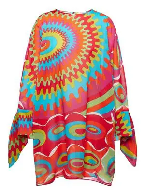 Emilio Pucci Bersaglio Printed Cotton Kaftan - Multicoloured