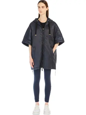 Max Mara Max Mara Water-Repellent Fabric Cape Midnightblue