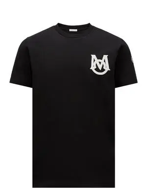 Moncler Moncler Monogram Cotton T-shirt Black