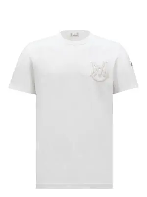 Moncler Moncler Monogram Cotton T-shirt White