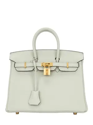 Hermès Hermes Birkin 25 Handbag Gris Neve
