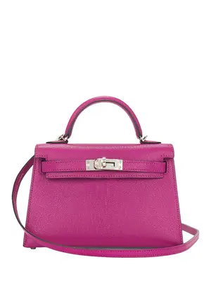 Hermès Chevre Kelly 20 Handbag - Rose Purple