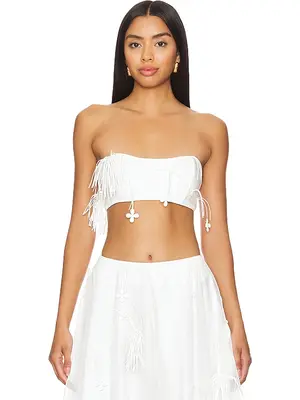 Bardot Marcelle Crop Top - Orchid White