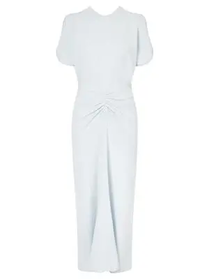 VICTORIA BECKHAM Gathered Crepe Midi Dress