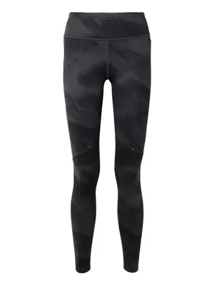 On Performance Printed Recycled Stretch-jersey Leggings - Black